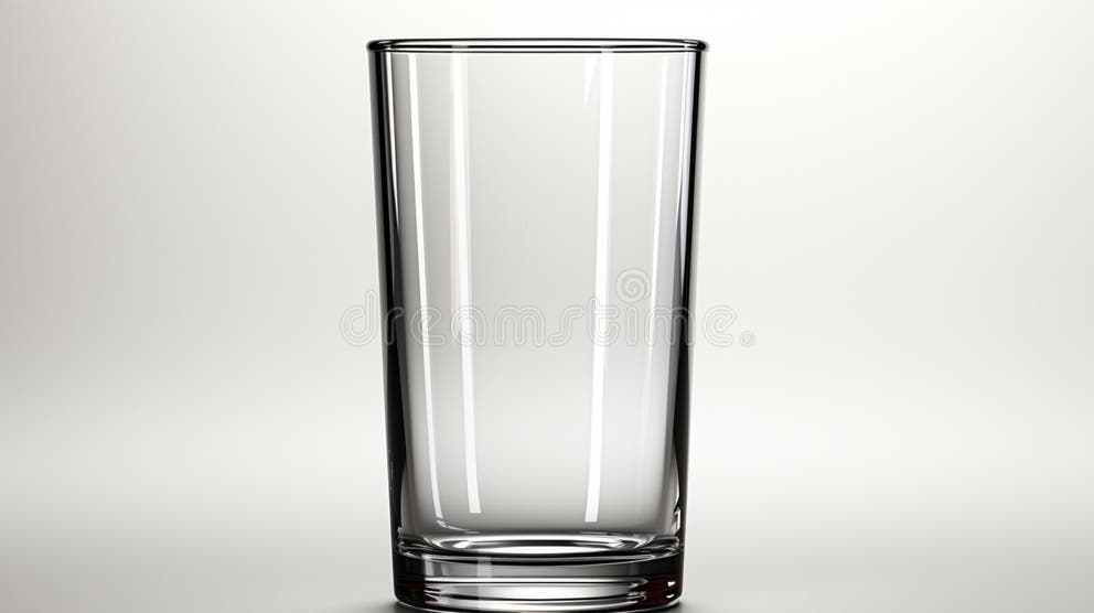 Plastic Glass on White Background Stock Illustration - Illustration of ...