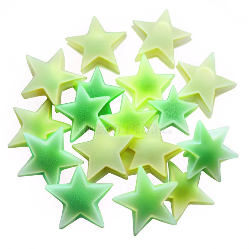 Plastic Glow-in-the-dark Star Set Stock Illustration - Illustration of ...