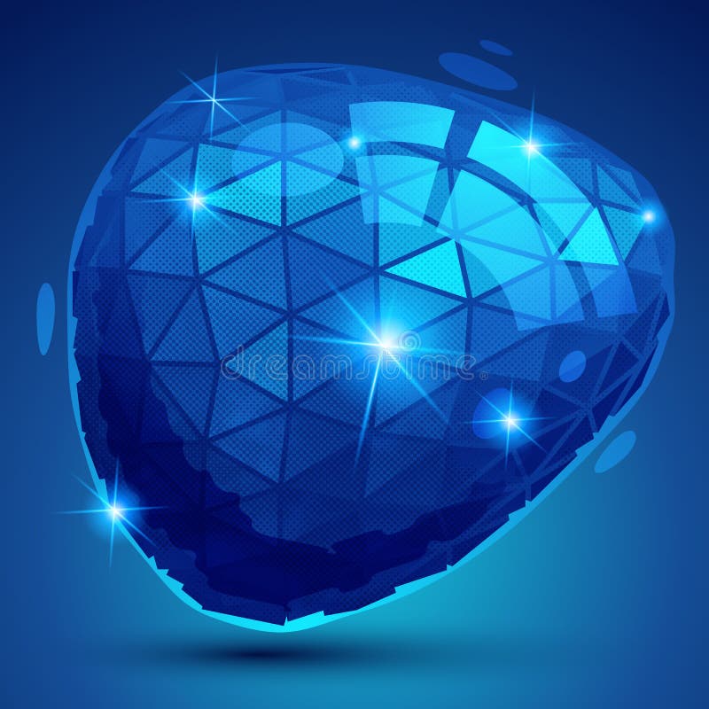 Plastic Grain Colorful Three-dimensional Geometric Object, Sparkling S ...