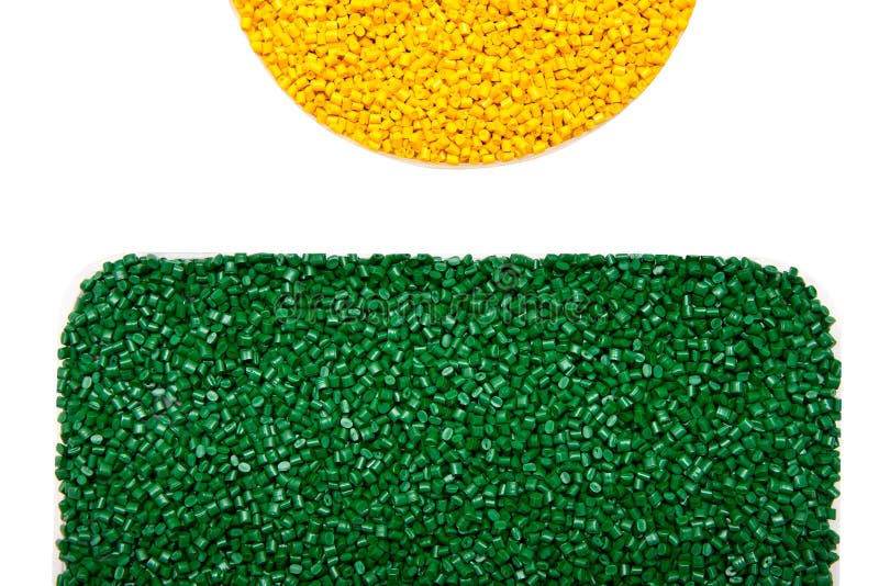 The Plastic Granules. Polymeric Dye and Polypropylene , Polystyrene ...