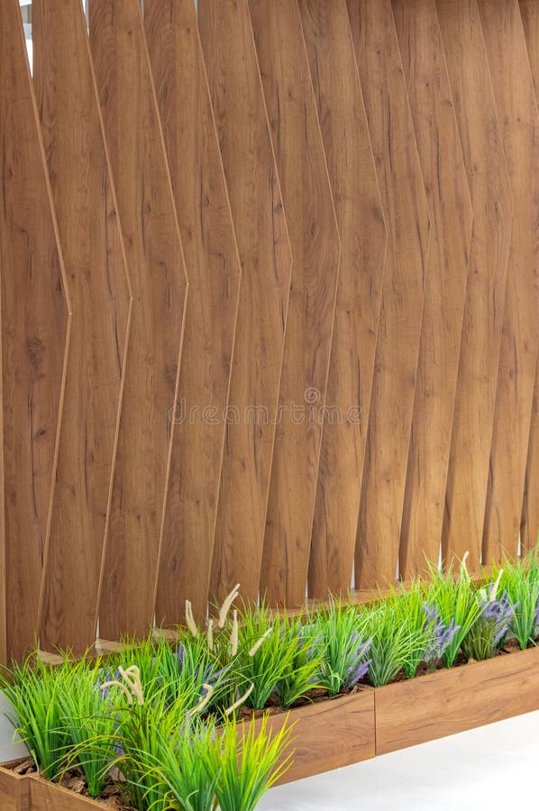 Plastic Grass Wooden Wall stock image. Image of wood - 273969621