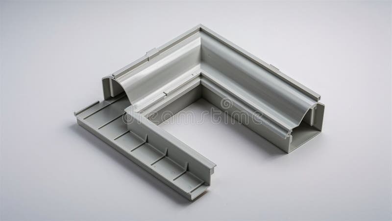 Plastic Gutter Corner Connector L-shaped and Logo-free, Placed Top-down ...