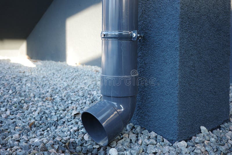 Plastic Gutter and Drainage System for Water from Melted Snow and Rain ...