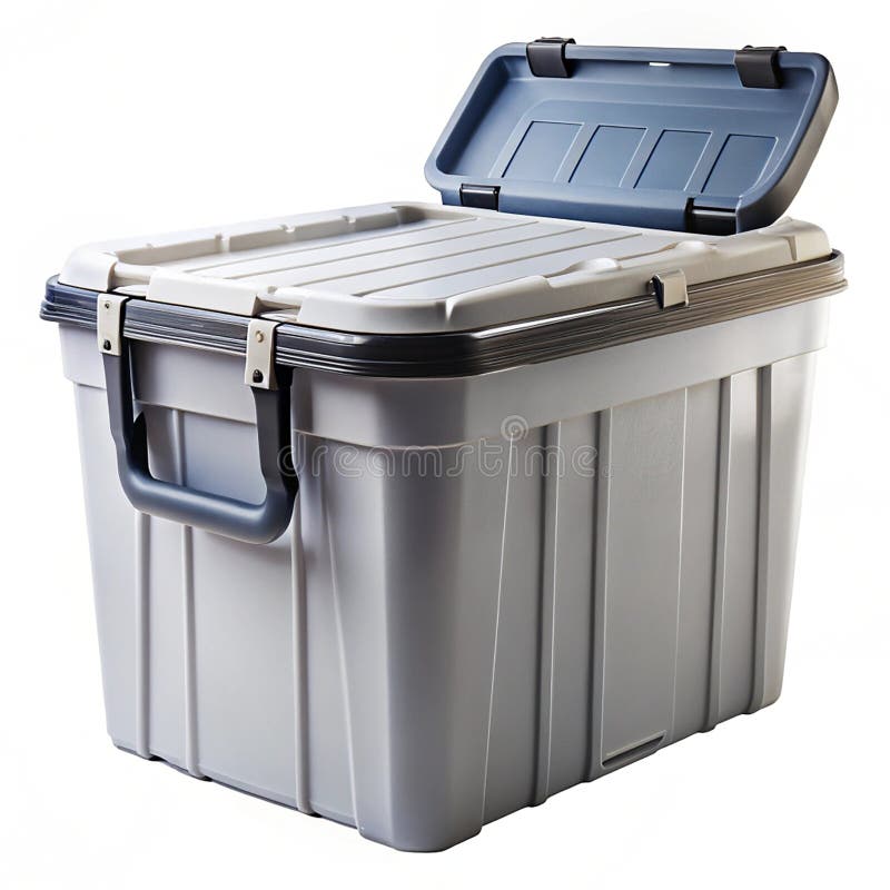 Plastic Gym Equipment Storage Container with Lockable Lid Stock ...