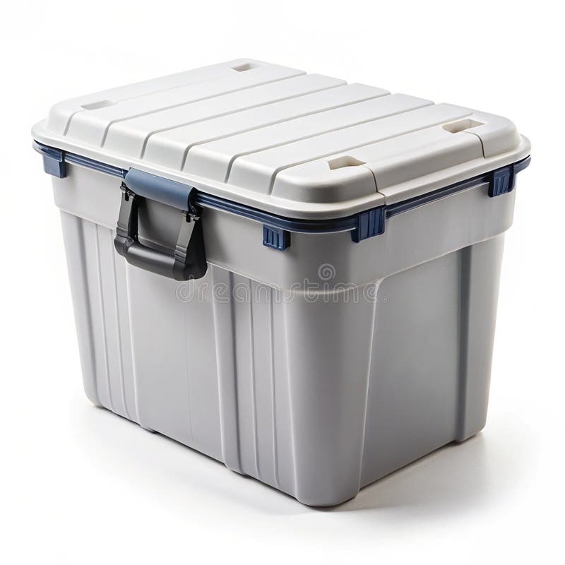 Plastic Gym Equipment Storage Container with Lockable Lid Stock ...