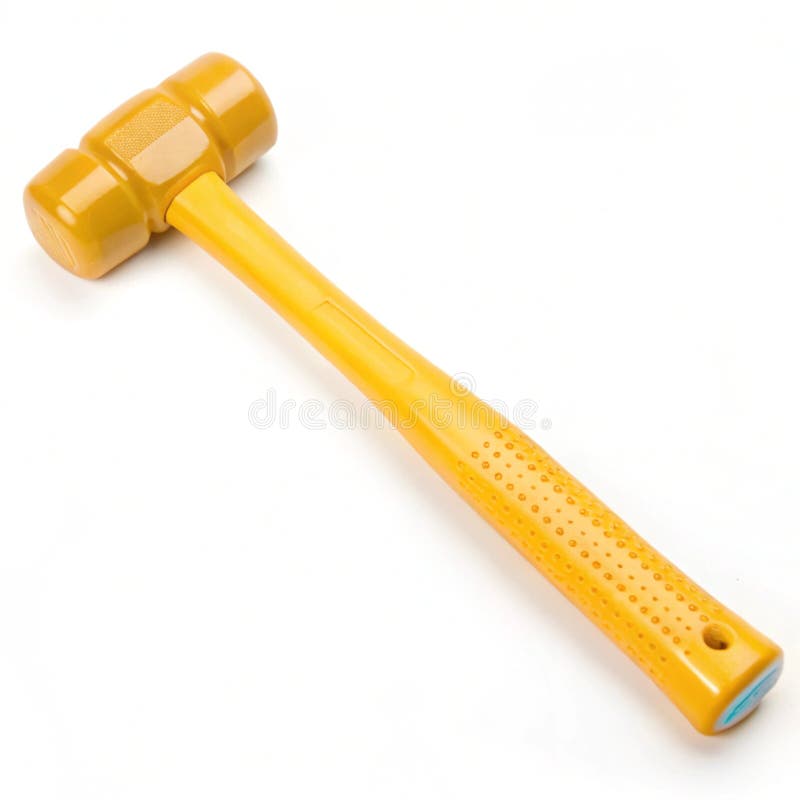 Plastic Hammer Isolated on White Background Stock Illustration ...
