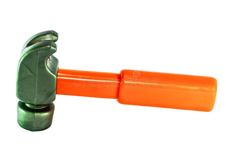 Plastic hammer stock image. Image of hammer, hand, children - 53895351