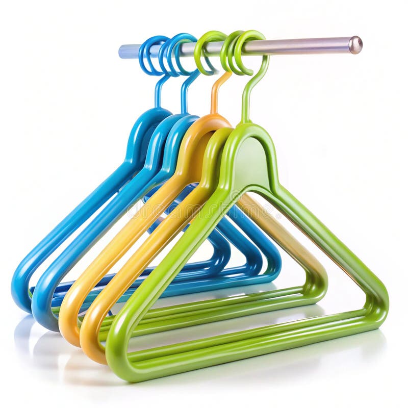 Plastic Hanger Set Made from Repurposed Industrial Plastic Stock ...
