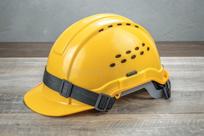 Plastic Hard Hat with Impact Resistance for Workers Stock Illustration ...
