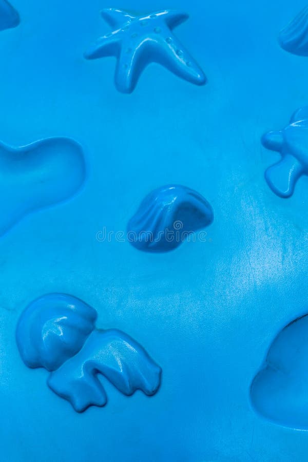 Plastic Het Doen Zwellen Zeester, Kwallen, En Shell Background Stock ...