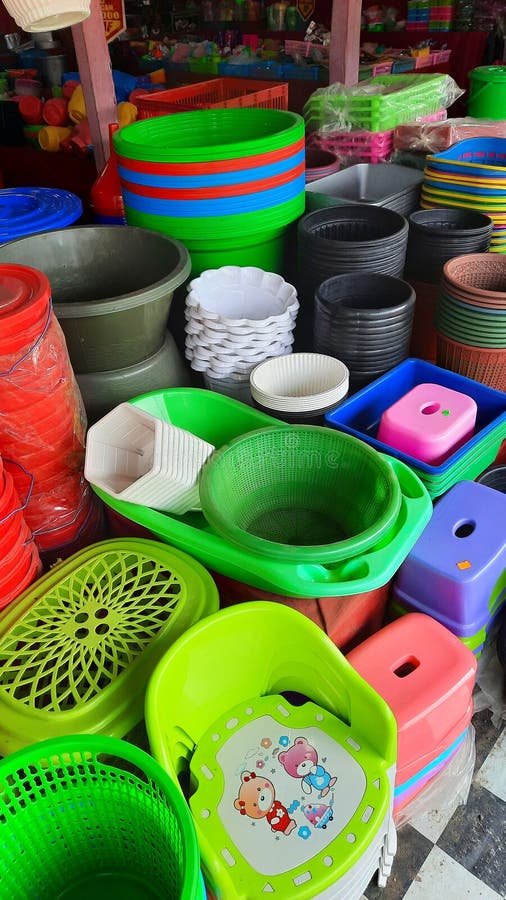 Plastic Home Appliances in Shop Front Editorial Stock Image - Image of ...