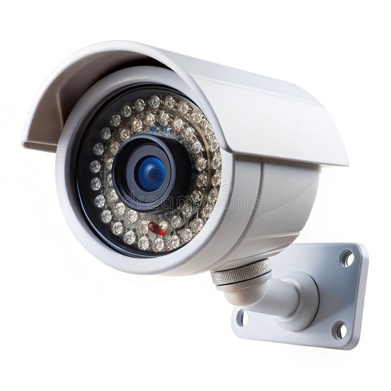 Plastic Home Security Camera Casing with Weatherproof Protection Stock ...