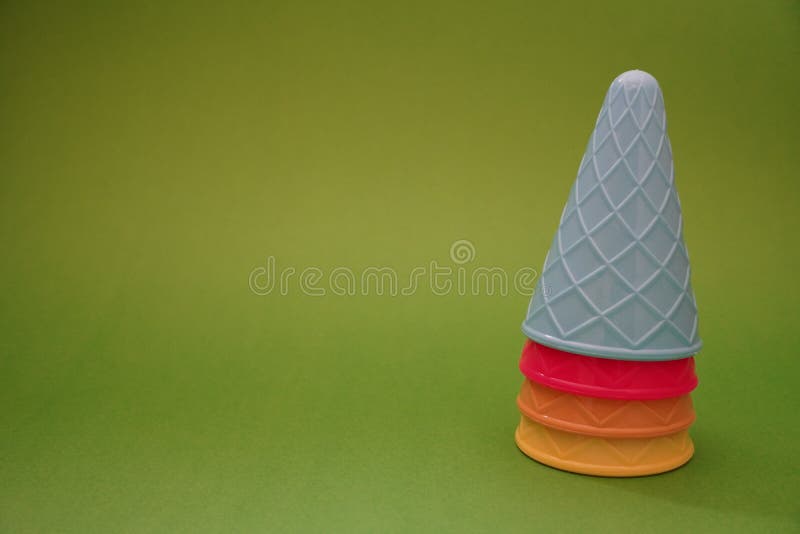 Colorful Ice Cream Cone Summer Edition Stock Image - Image of summer ...