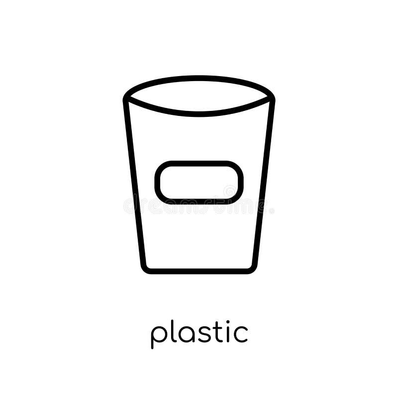 Plastic Icon from Ecology Collection. Stock Vector - Illustration of ...
