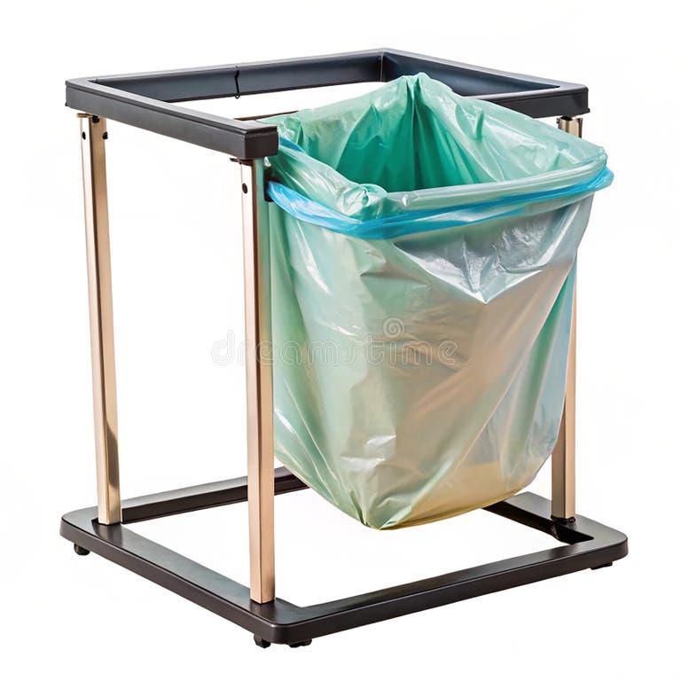 Plastic Industrial-scale Trash Bag Holder with Easy Access Stock ...