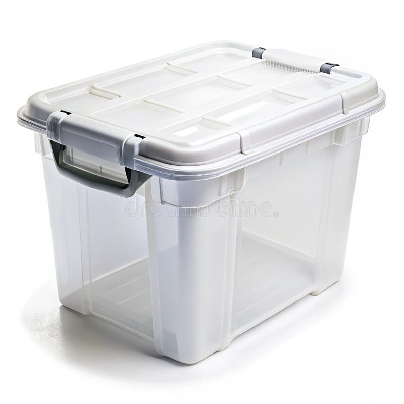 Plastic Industrial Storage Case with Snap-tight Lid Stock Illustration ...