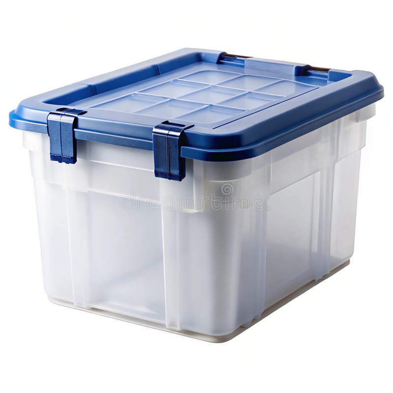 Plastic Industrial Storage Case with Snap-tight Lid Stock Illustration ...