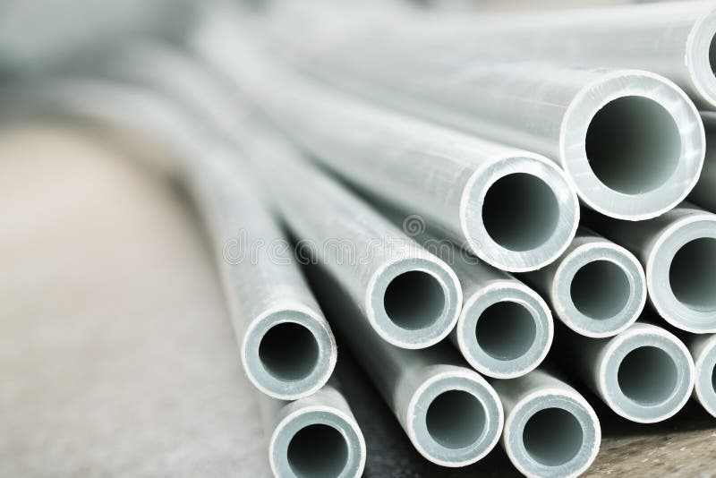 Pile of Plastic Cable Tubes, Bunch of Wire Tubing Stock Image - Image ...