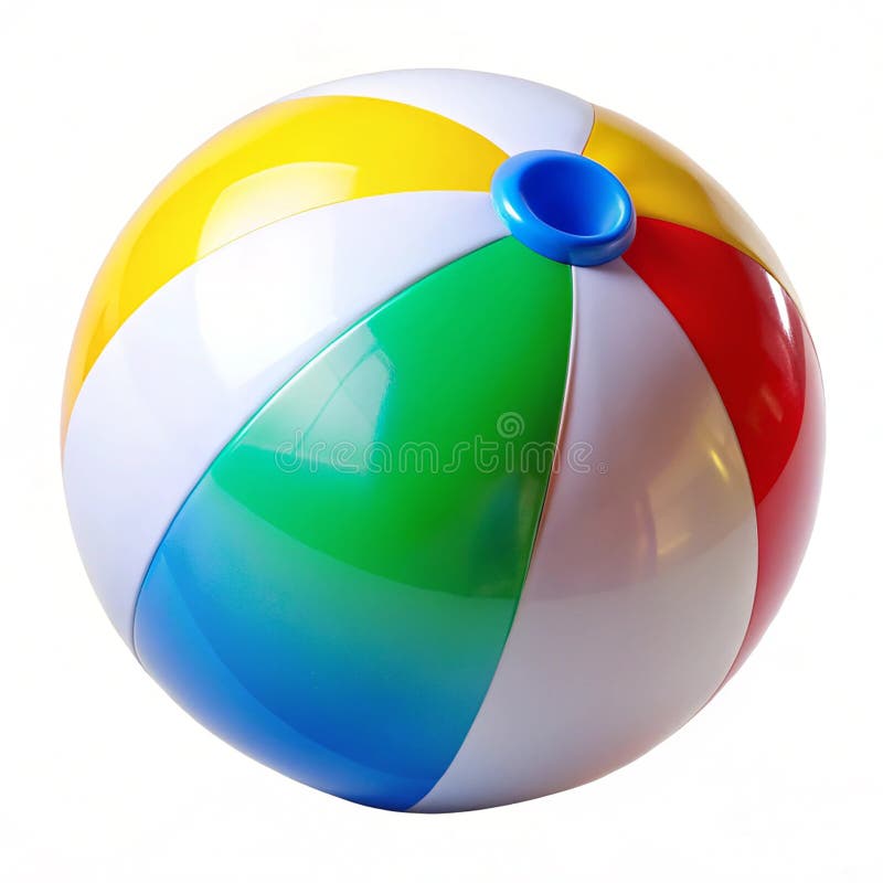 Plastic Inflatable Beach Ball with Easy-to-attach Valves Stock ...