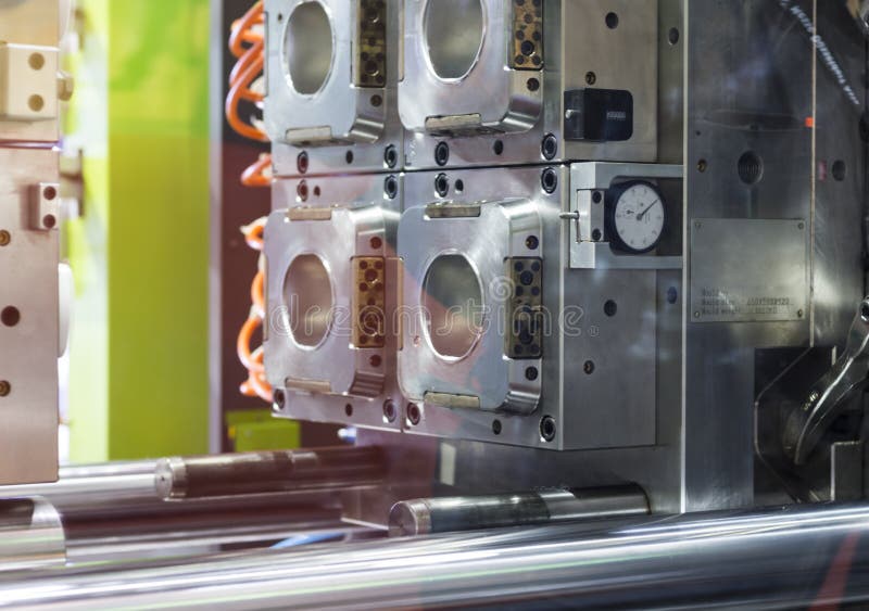 Close Up Cooling System or Water Hose of Plastic Injection Mold for ...