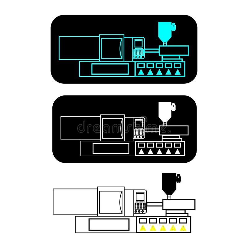 Injection Molding Machine Stock Illustrations – 128 Injection Molding ...