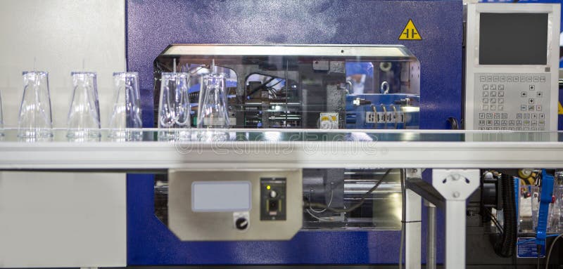 Plastic Injection Molding Press Machine Stock Image - Image of industry ...