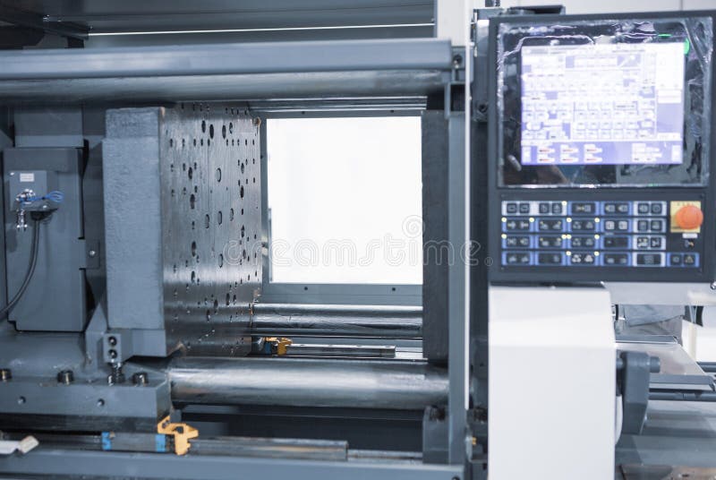 Plastic Injection Molding Press Machine Stock Photo - Image of plastic ...