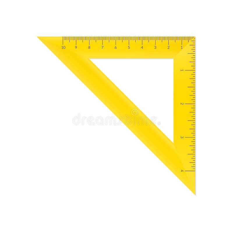 Plastic isosceles triangle stock vector. Illustration of metric - 154661398