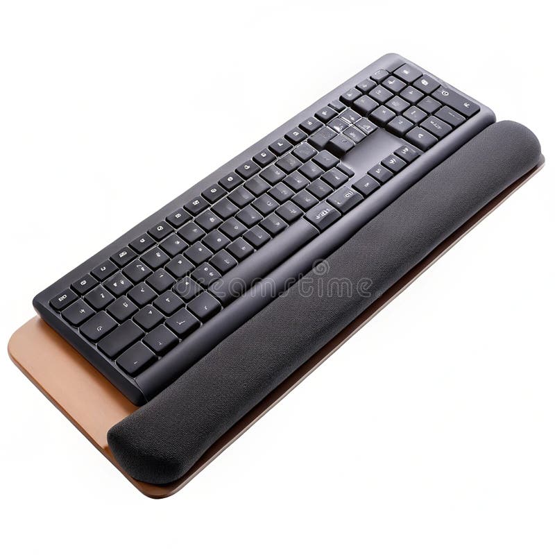 Plastic Keyboard Wrist Rest with Memory Foam Stock Illustration ...
