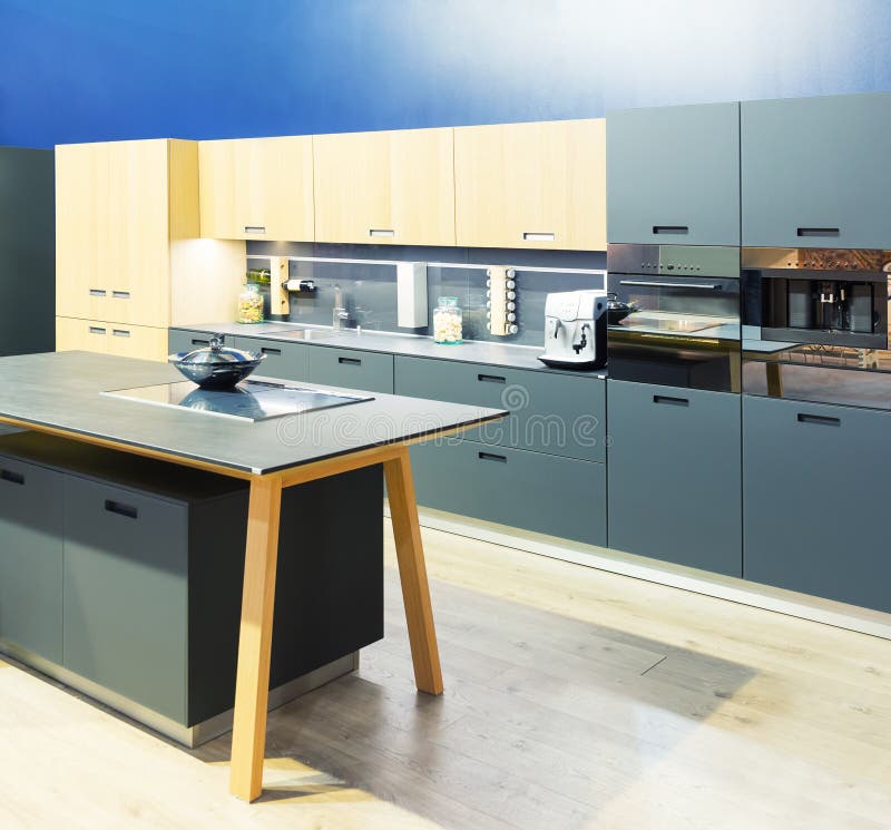 Plastic Kitchen Clean Interior Design Stock Image - Image of design ...