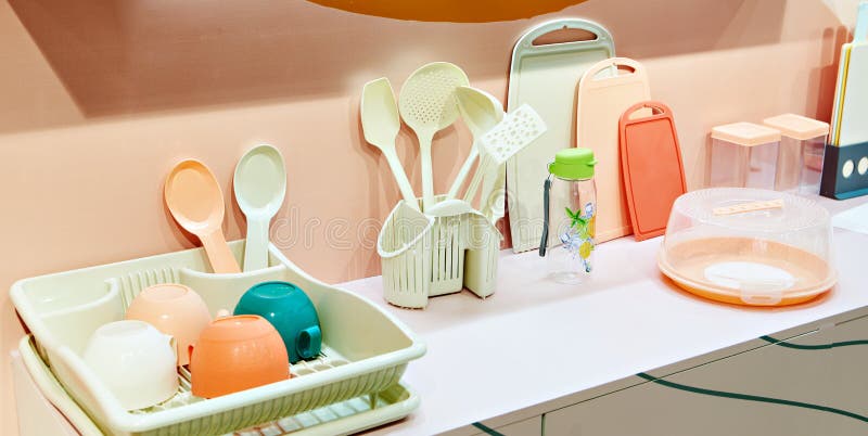 Plastic kitchen equipment stock photo. Image of kitchen - 230664978