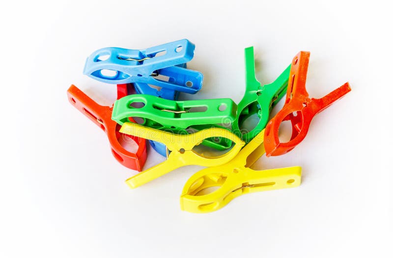 Plastic klem voor haar stock afbeelding. Image of klem - 23204767