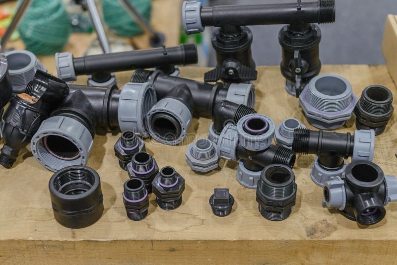 Plastic Knee for Water Pipes Stock Photo - Image of plastic, pipes ...