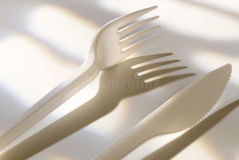 Plastic knife and fork stock photo. Image of razor, classical - 23704300