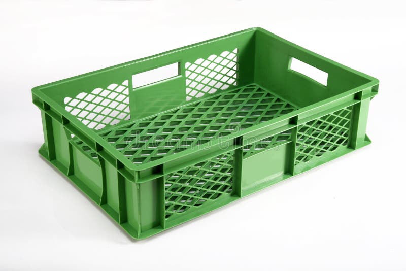 Plastic krat grijs d stock foto. Image of achtergrond - 61452002