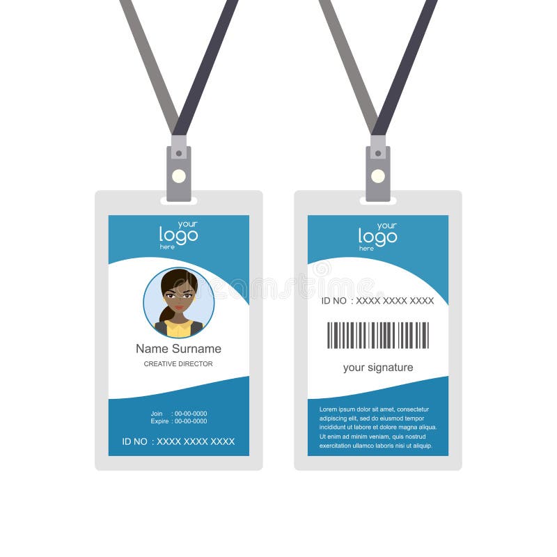 Id Card Back Stock Illustrations – 1,253 Id Card Back Stock ...