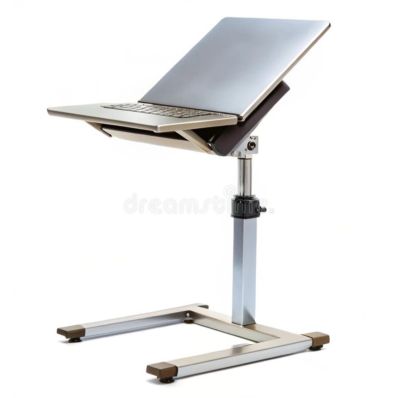 Plastic Laptop Stand with Adjustable Height Stock Illustration ...