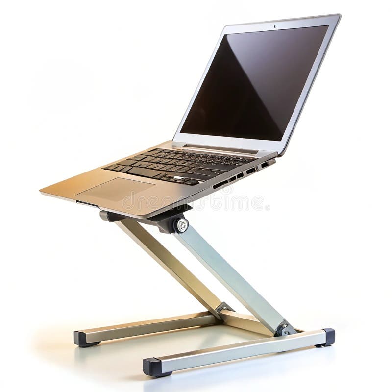 Plastic Laptop Stand with Adjustable Height Stock Illustration ...