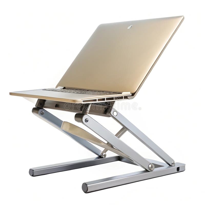 Plastic Foldable Laptop Stand Stock Illustration - Illustration of ...