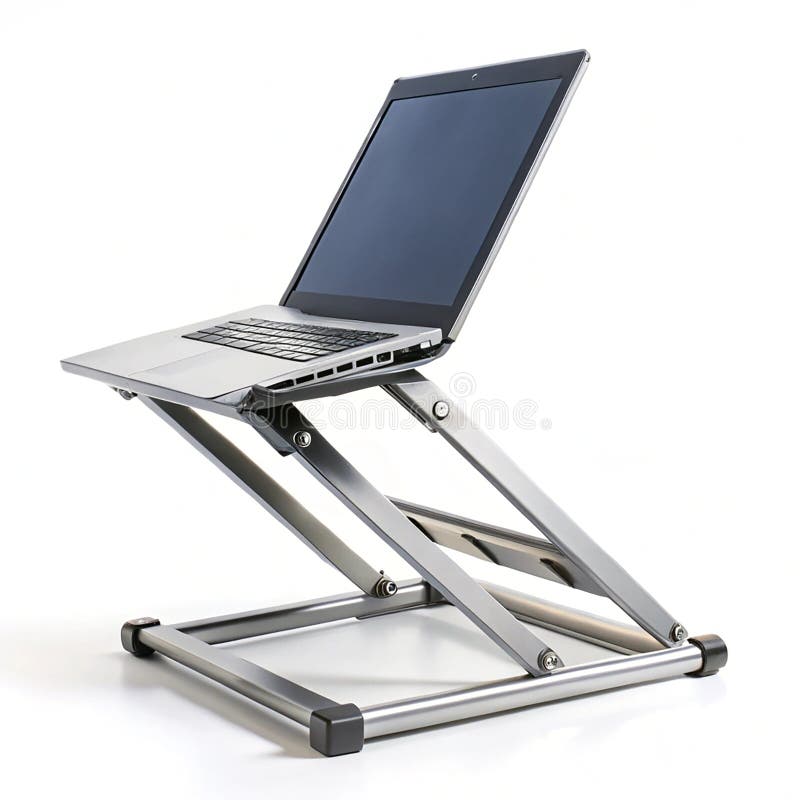 Plastic Foldable Laptop Stand Stock Illustration - Illustration of ...
