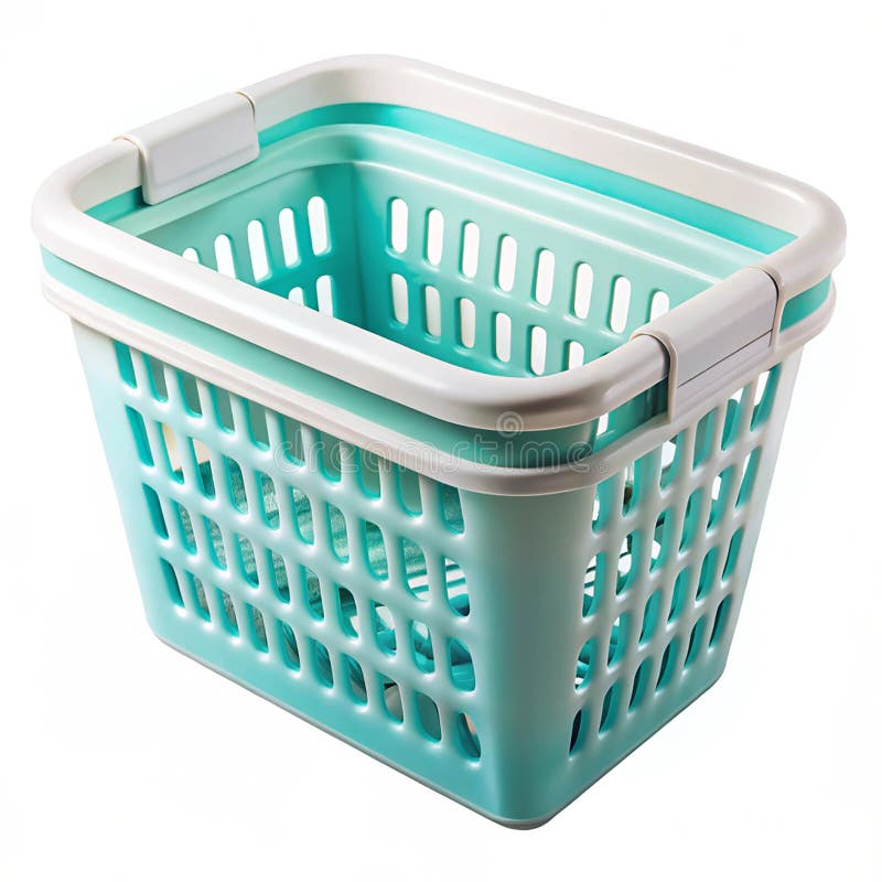 Plastic Laundry Basket with a Foldable Design for Easy Storage Stock ...
