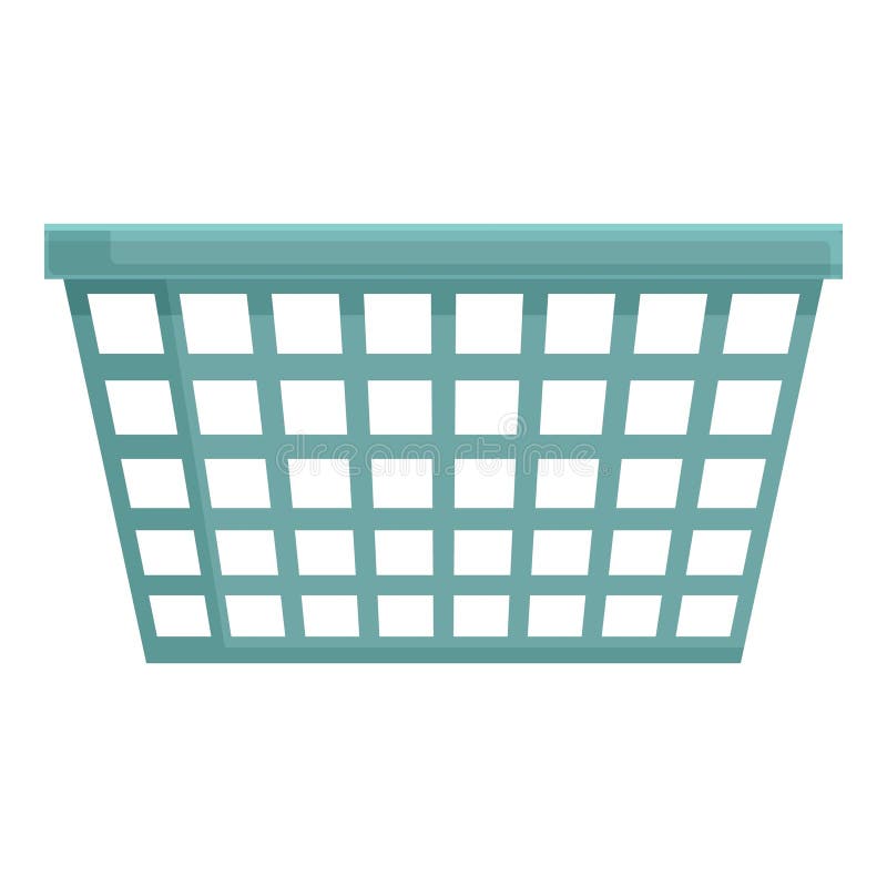 Plastic Laundry Basket Icon Cartoon Vector. Cleaner Machine Stock ...
