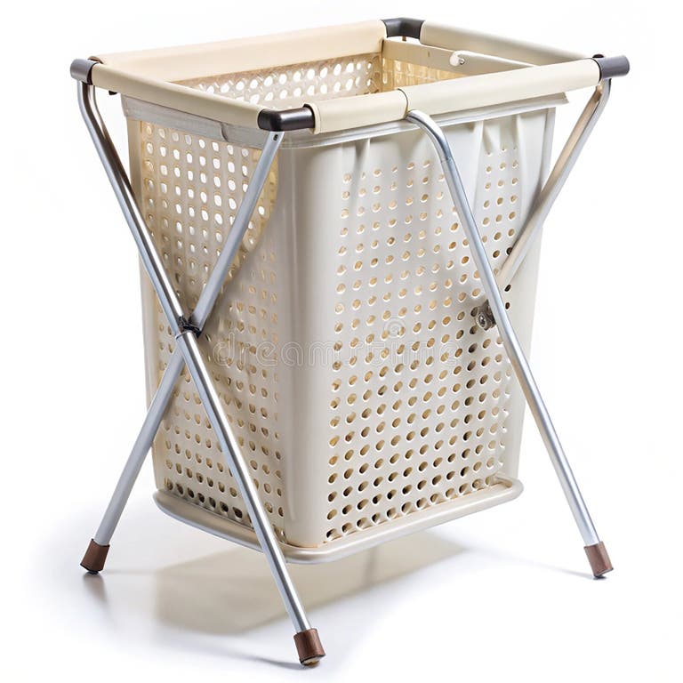 Plastic Laundry Hamper with Collapsible Frame Stock Illustration ...