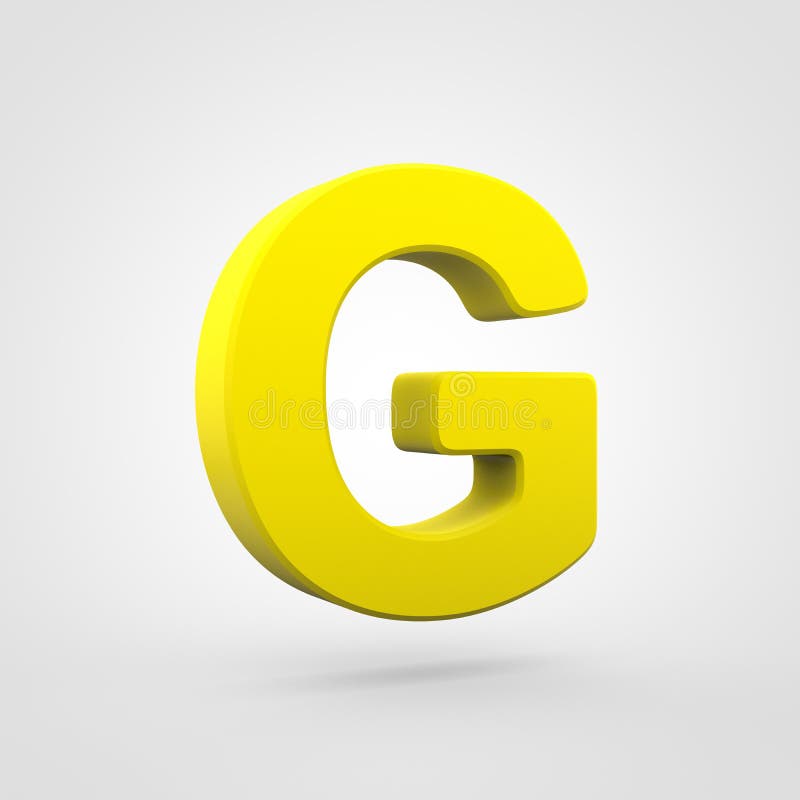 Yellow 3d Letter R Uppercase. Glossy Yellow Metallic Letter on Metal ...
