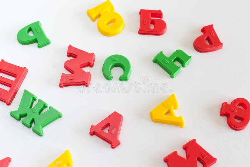 Plastic Letters of the Russian Alphabet. Multicolored Letters, ABC ...