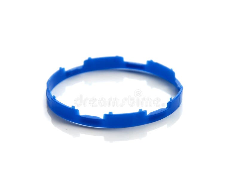 Plastic Lid Top, Ring Circle Isolate on White Stock Image - Image of ...