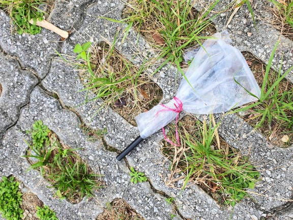 Plastic Litter in the Field Stock Image - Image of ecology, concept ...