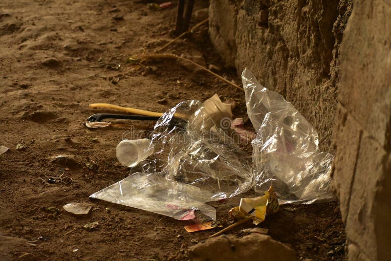 Plastic Litter on the Ground in in Nazareth Stock Image - Image of ...