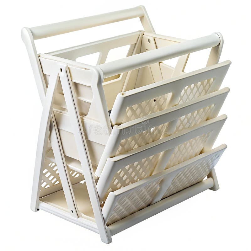 Plastic Magazine Rack with Folding Design Stock Illustration ...
