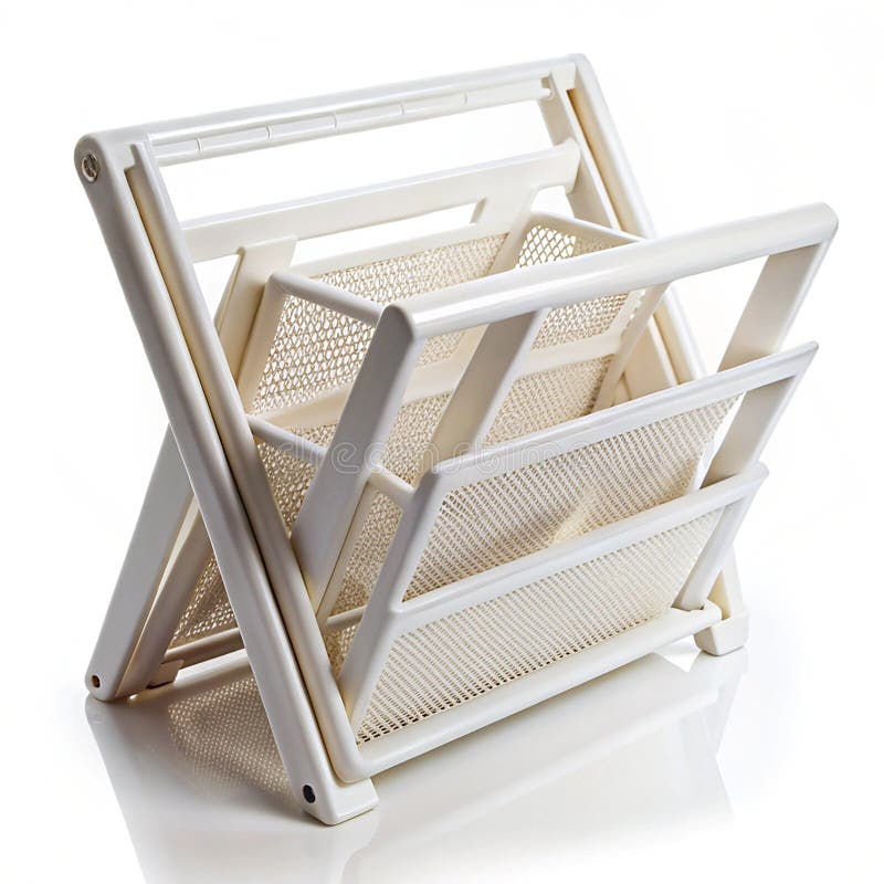 Plastic Magazine Rack with Folding Design Stock Illustration ...